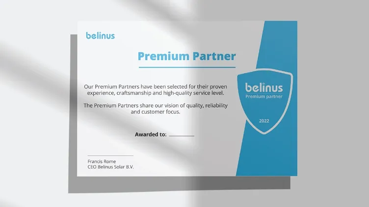 Solar Magazine - Belinus lanceert PRemium Partner-programma
